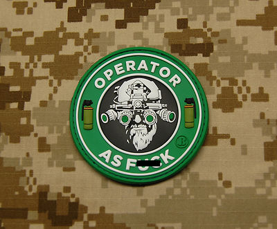 Operator As F**k OAF Nation DEVGRU MARSOC Raiders 3D PVC Patch Grumpy ...