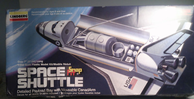 LINDBERG #72566 1/200 SCALE SNAP FIT SPACE SHUTTLE NEW IN DAMAGED BOX ...