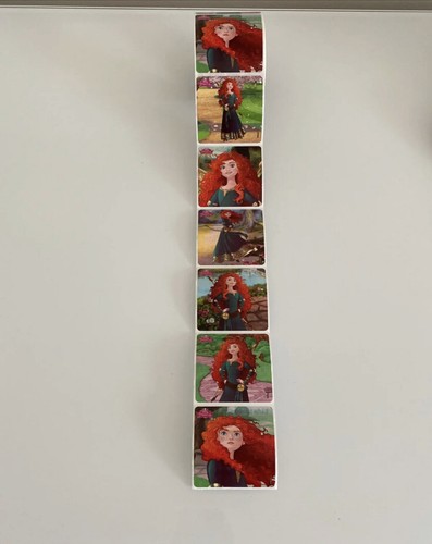 A Roll Of Brave/Merida Stickers For Kids | eBay