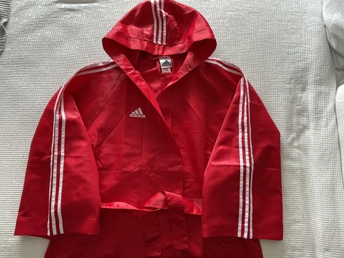 Adidas Boxing Robe Medium Red MMA Muay Thai Ring Gown | eBay