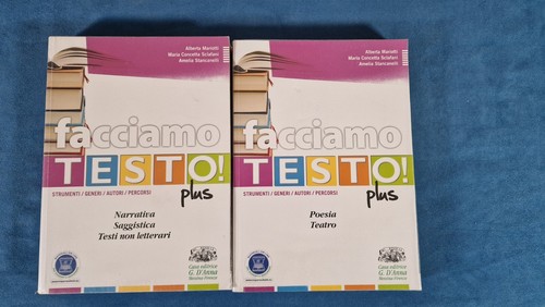 Facciamo Testo Plus Narrativa Saggistica Testi Non Letterari Poesia ...