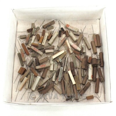 Vintage Lot of 102 Various Brands Wire Wound Ceramic Resistors 5-14 ...