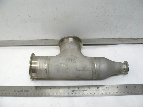 Stainless Steel Vacuum Conical Reducer Tee Fitting (2) KF-50 NW50 TO KF ...