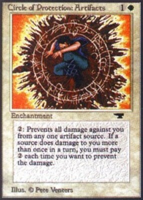 Circle of Protection: Artifacts Magic mtg Heavy Play, English ...