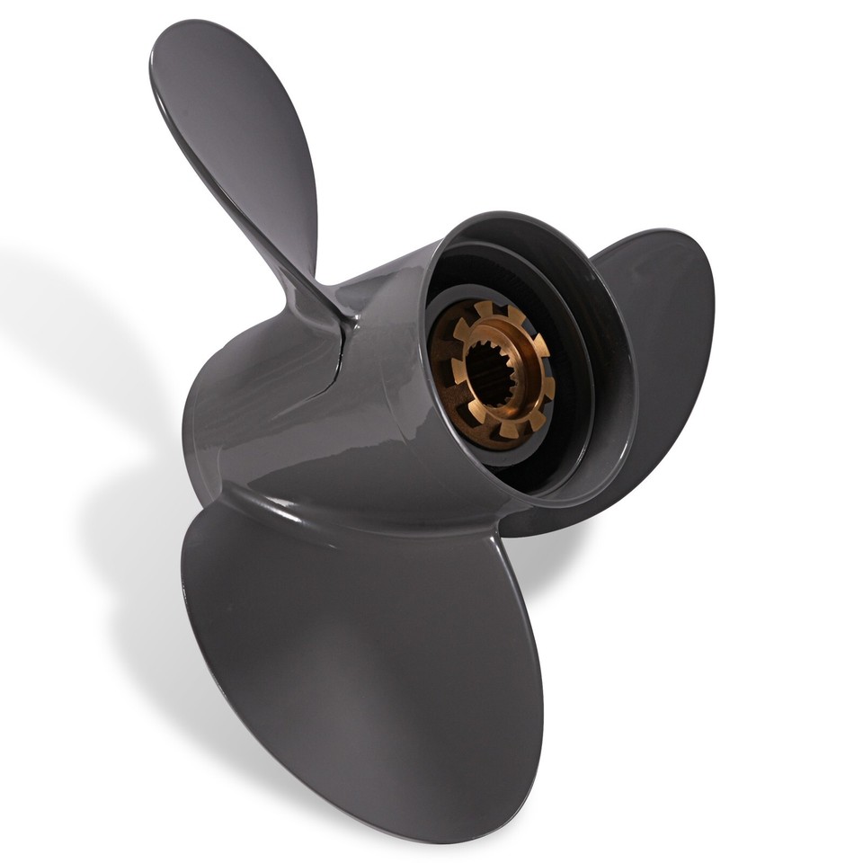Prop 13.25 x 17 Aluminum Boat Propeller for Honda 60-130HP 15 Spline ...