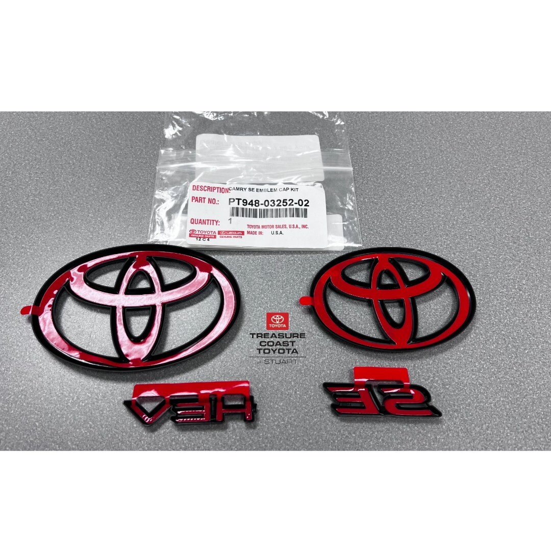 Genuine Oem Toyota 2025 Camry SE Blackout Emblem Overlay PT948-03252-02 ...