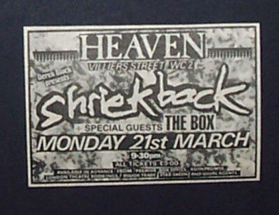 Shriekback Care Tour 1983 Mini Poster Type Concert Ad, Promo Advert | eBay