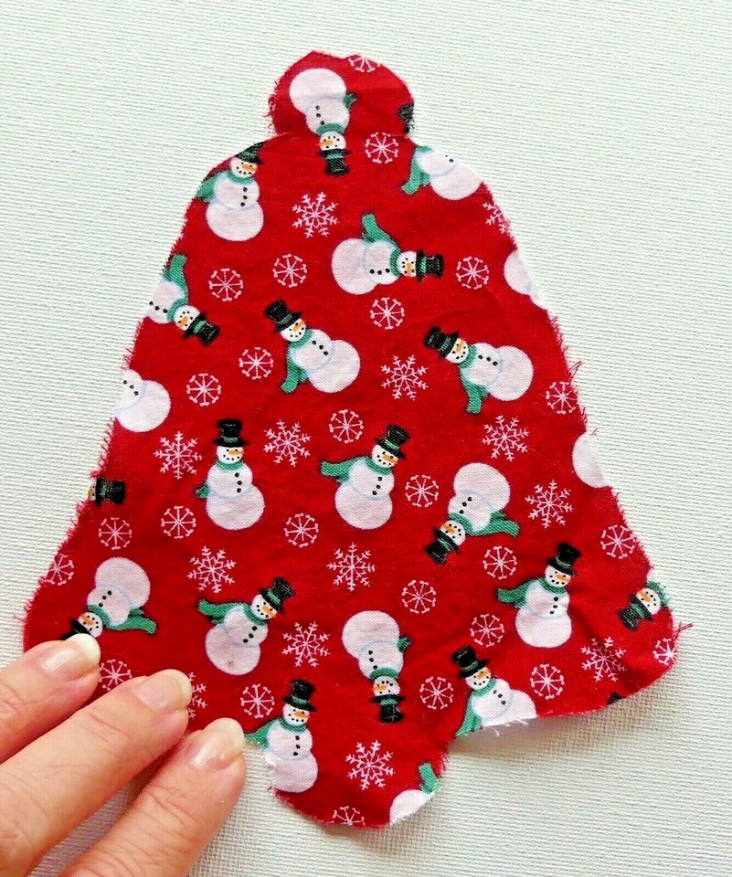 Christmas Bell Ornament Sewing Craft DIY Kit Fabric/Pattern/1 Bell ...