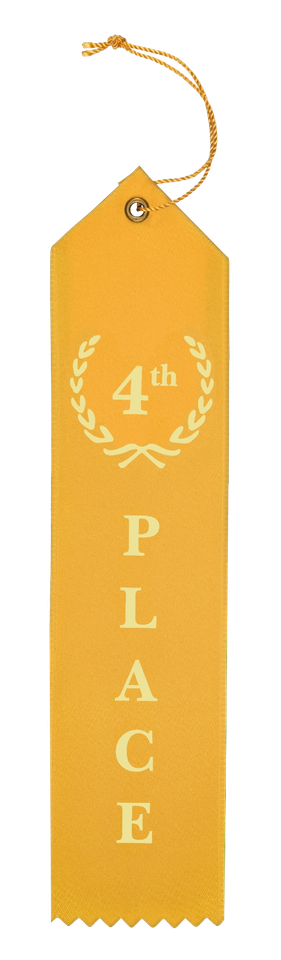 Flat Carded Award Ribbons 1st 2nd 3rd 4th 5th Place, Blue Red White ...