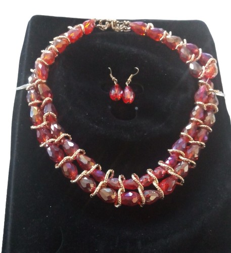Mojisola Adeola Gbadamosi-Sanni Jewelry Purple Blue Set. | eBay