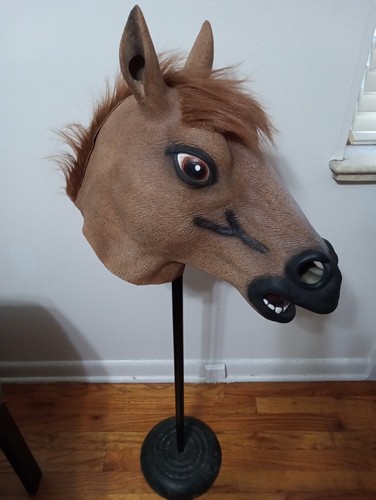 BoJack Horseman cosplay latex horse head mask funny Halloween costume ...