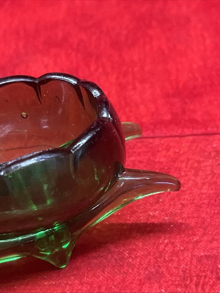 Vintage Greentown Art Glass Smooth Wheelbarrow Open Salt Cellar In Emerald Green | eBay