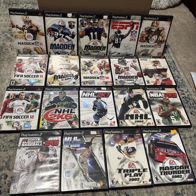 Lot of Playstation PS2 Games- 19 Games NFL,NHL,MLB,FIFA,NBA,NASCAR | eBay
