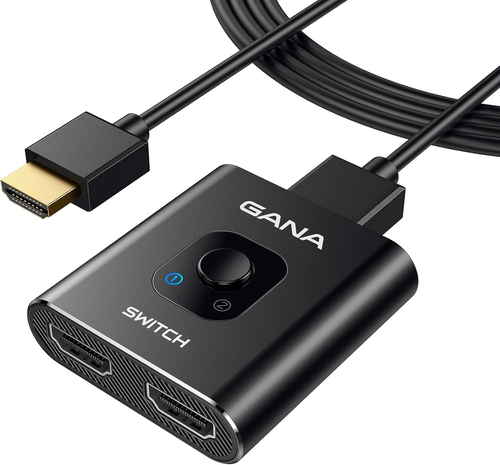 HDMI Switch 4K@60Hz Splitter【With 1FT HDMI Cable】, Aluminum ...
