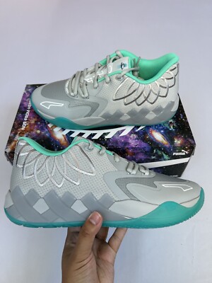 PUMA MB.01 MB1 Lo UFO LaMelo Ball Aqua Green Grey Hornet 377675 02 Men ...