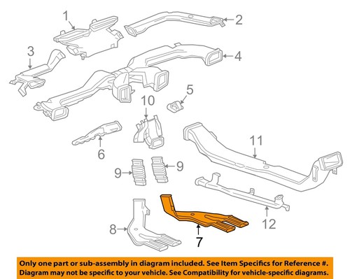 GM OEM 17-23 Envision Instrument Panel Ducts-Rear Duct 84199485 | eBay