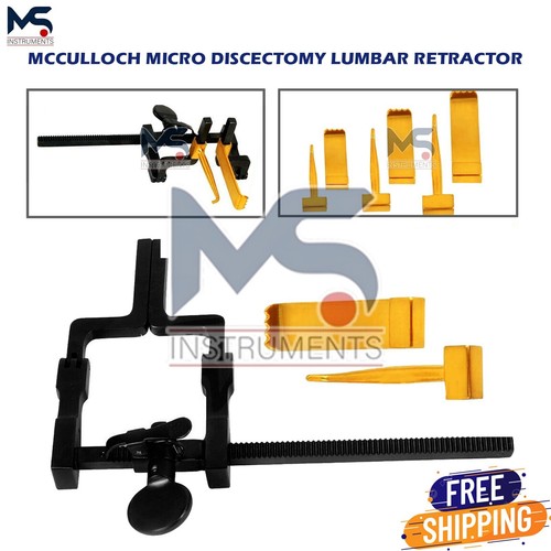 McCulloch Micro Discectomy Lumbar Retractor Orthopedic Instruments Set ...
