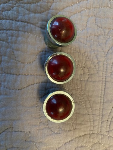 Small Red Glass vintage warning light covers | eBay