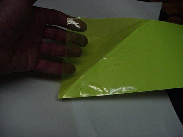 Transparent Colored Vinyl, Choose Color + Size, Sticky Cellophane with ...
