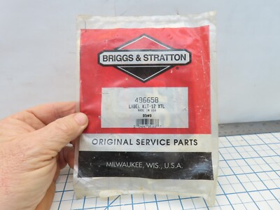 Briggs & Stratton 496658 Decal Label Kit 12 XTL Factory Sealed May Need ...