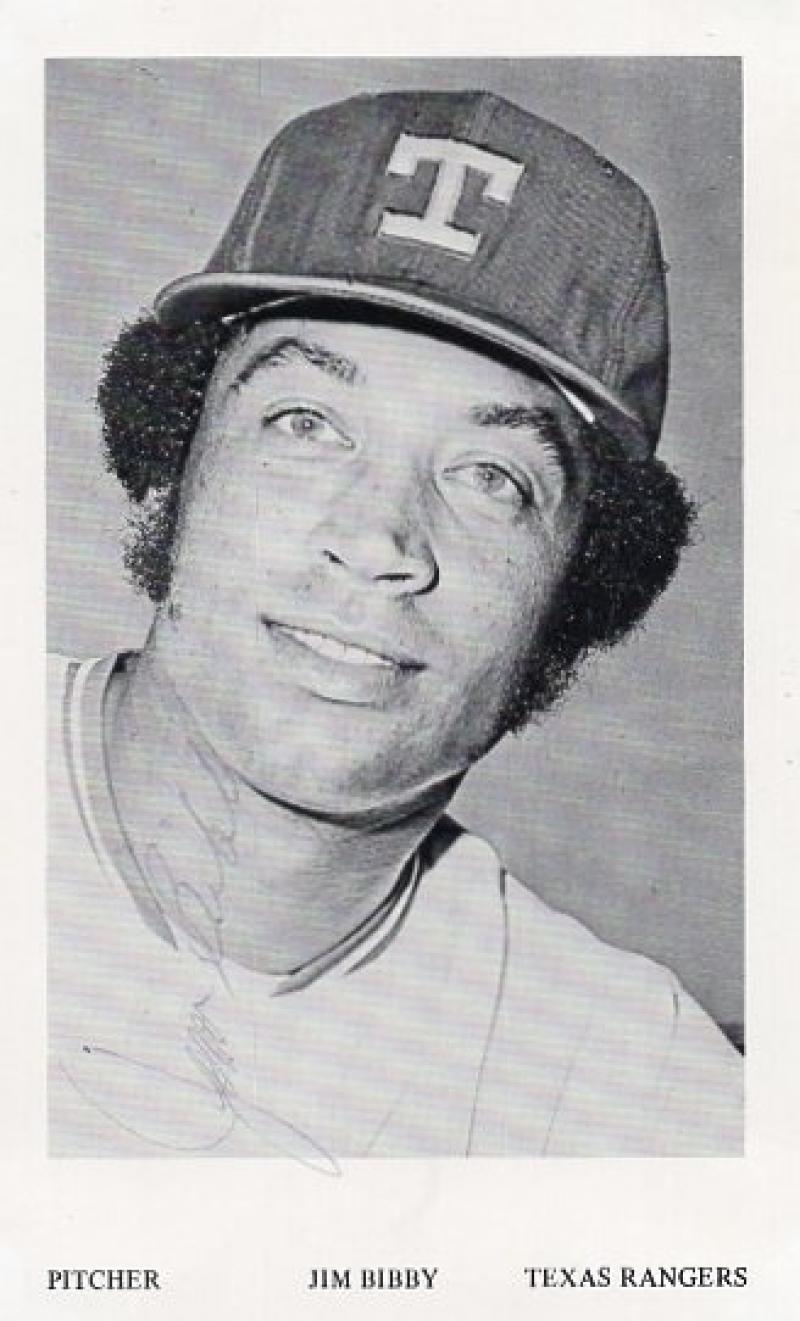 JIM BIBBY TEXAS RANGERS SIGNED ORIGINAL 3X5 POST CARD W/ COA | eBay