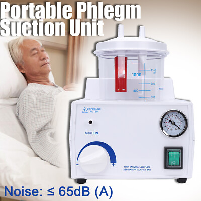 Sputum Mucus Aspirator Machine Portable Phlegm Suction Unit Medical ...