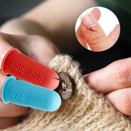 24Pcs Rubber Finger Protectors Silicone Finger Protectors Hot Glue ...