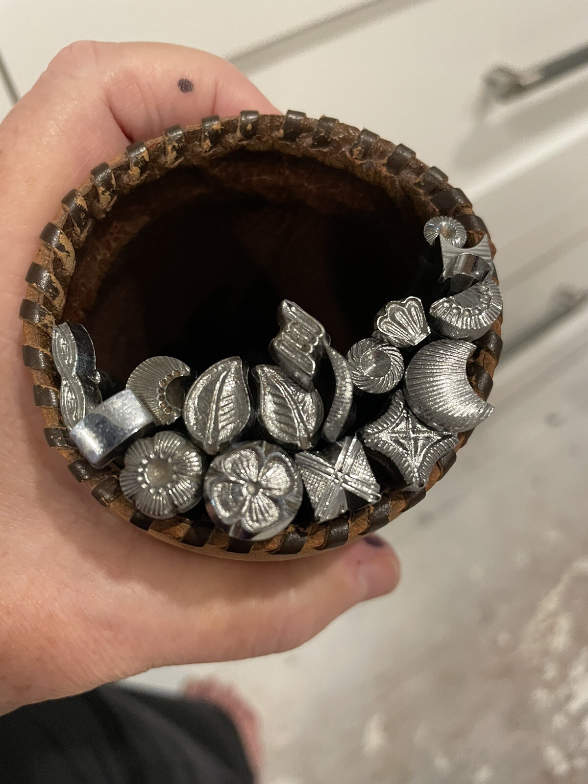 Craftool Leather Stamps Set Of 17 , See Description For Label Numbers ...