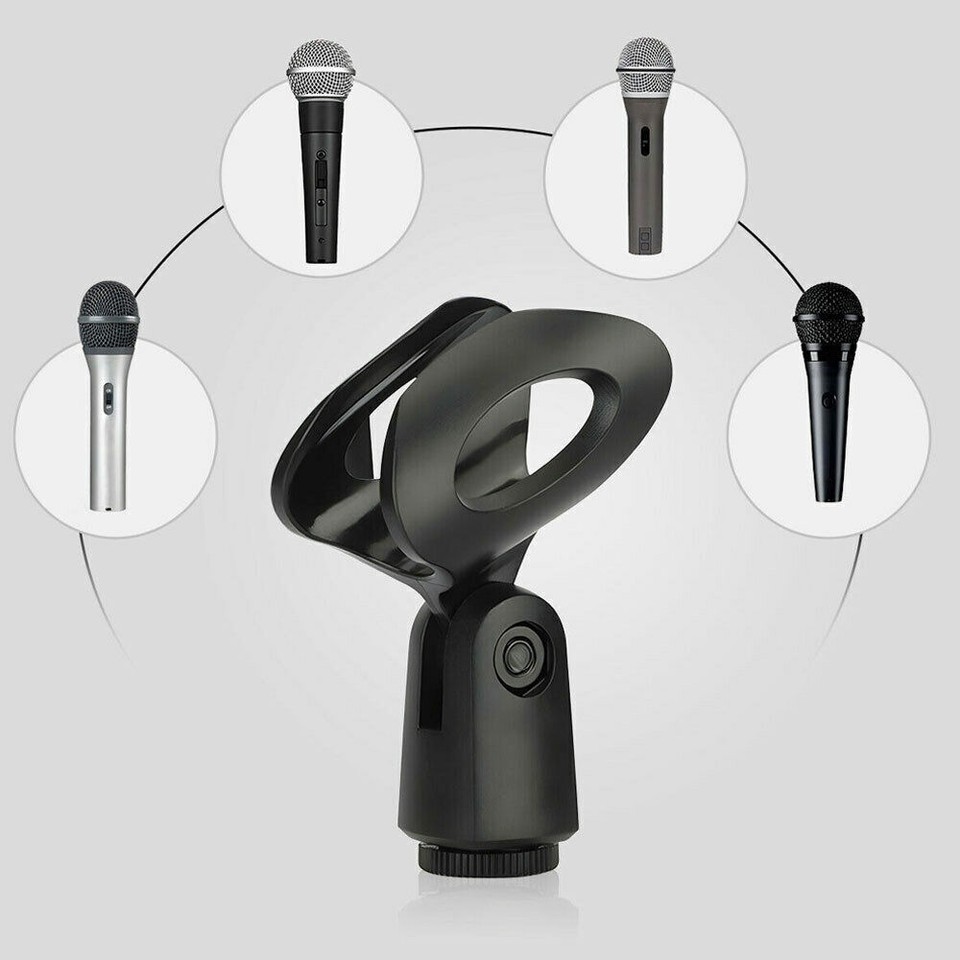 5Pcs Universal 180° Microphone Clips Clamp Holder For Wired/ Wireless ...