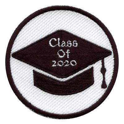Class Of 2020 Grad Cap Embroidered Iron On Patch | eBay