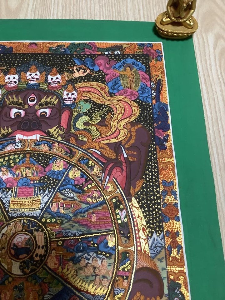 Tibetan Esoteric Buddhism Mandala Six Paths Reincarnation Thangka New ...