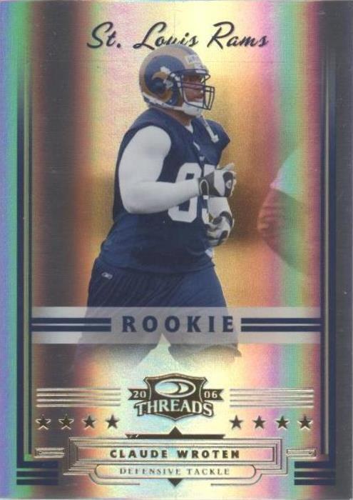 2006 Donruss Threads - Rookie Claude Wroten #190 /999 (RC) for sale ...