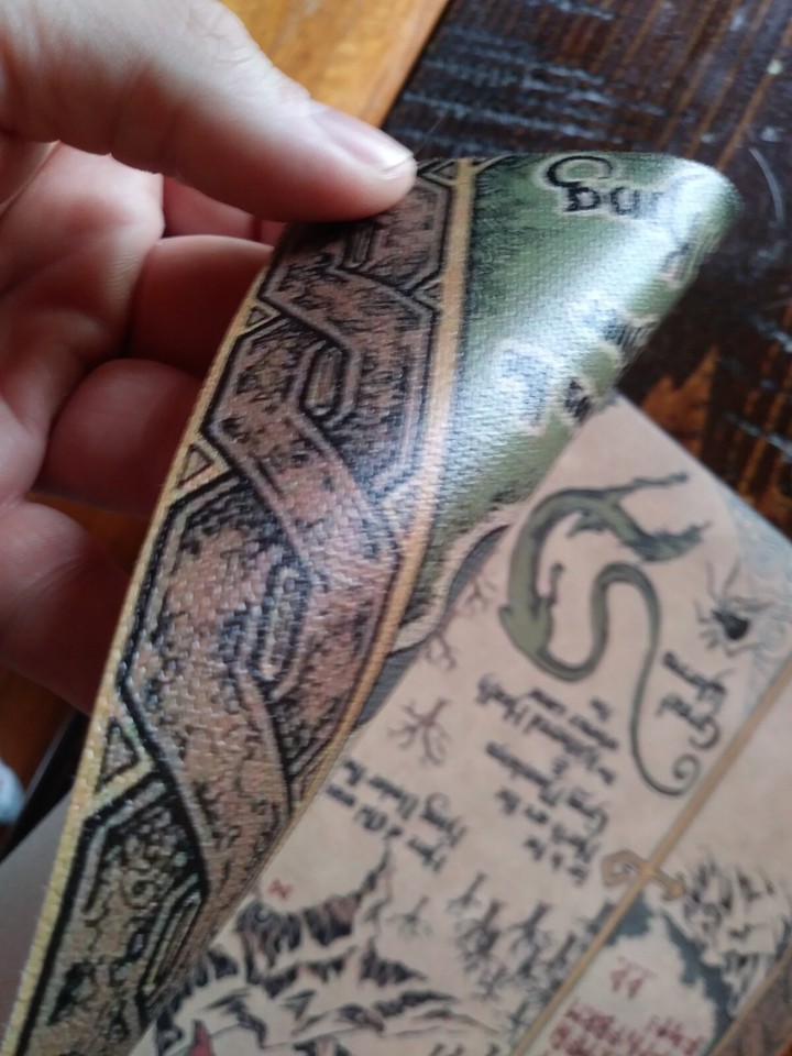 LOTR Hobbit Thror's Map CANVAS ART PRINT Lord of the Rings Middle Earth ...