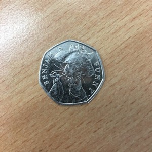 VERY RARE Benjamin Bunny 50p Coin 2017 Beatrix Potter Collectable ...