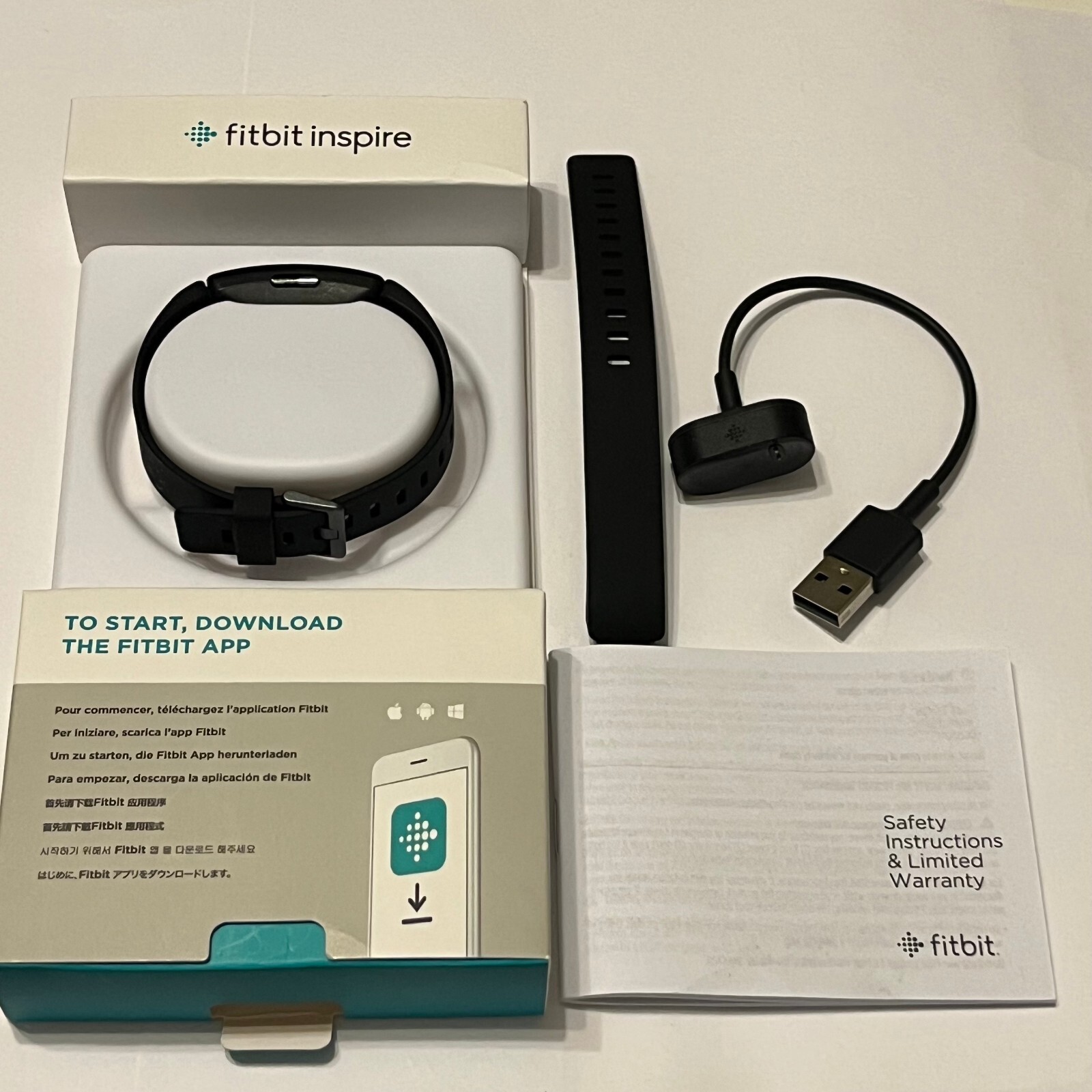 Fitbit Inspire HR Fitness Activity Tracker Heart Rate Monitor FB413 ...