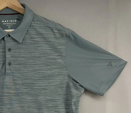 Maelreg Performance Polo Golf Shirt Mens XL -Short Sleeve -Casual-Dress ...