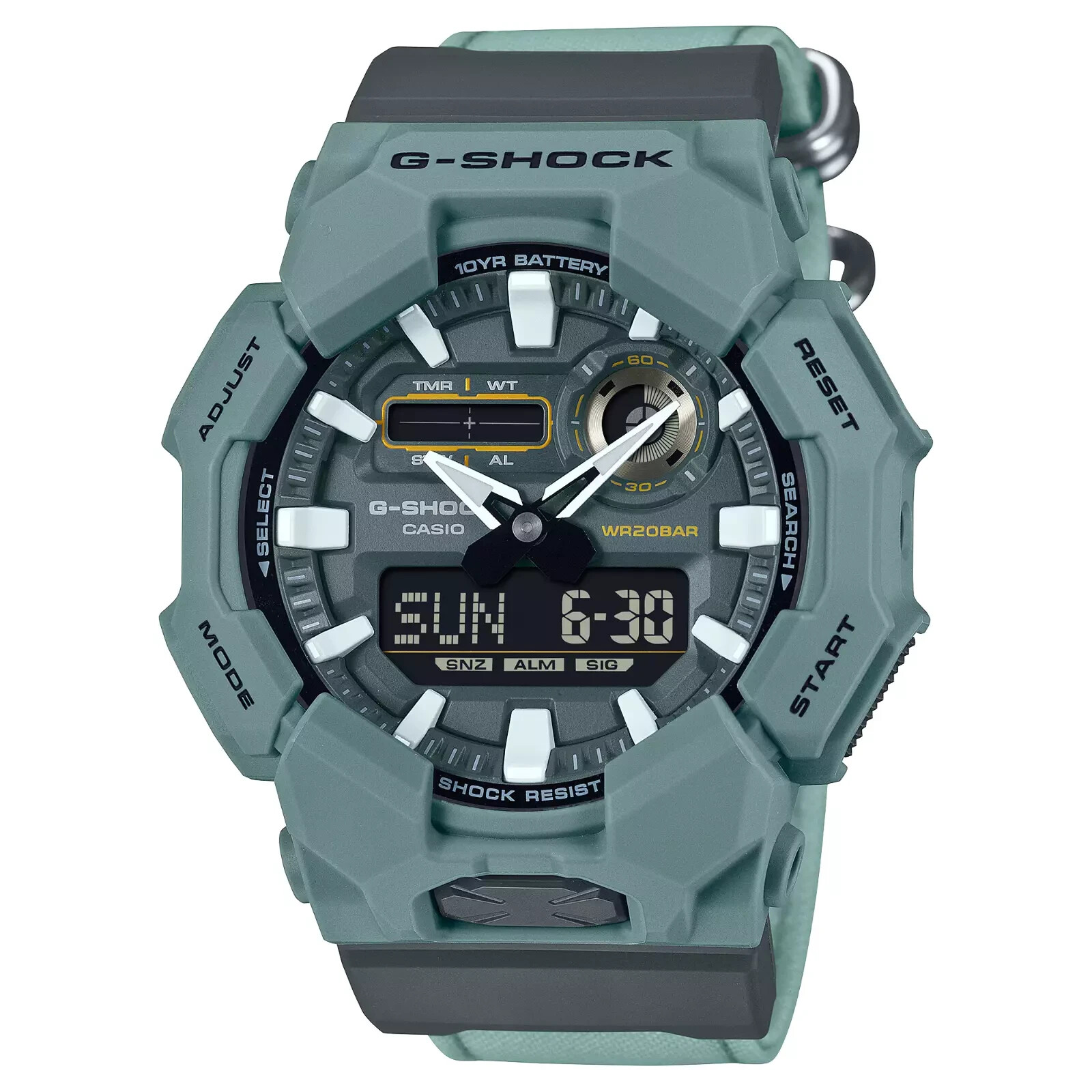 Casio G-Shock Digital Blue Cloth Strap Watch GA010CE-2A | eBay