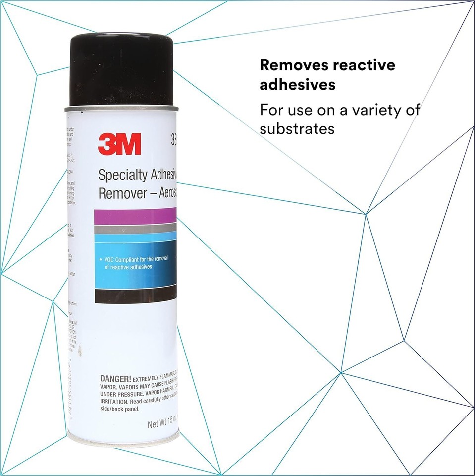 3M Specialty Adhesive Remover 38984, Transparent, Solvent Based, Easy ...