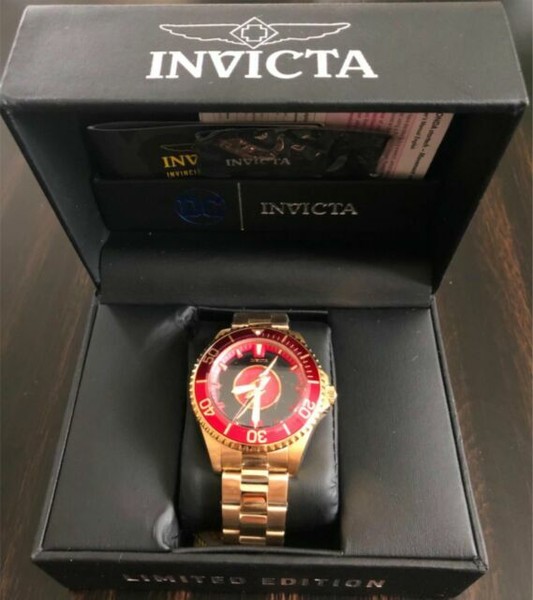 Invicta 26905 DC Comics The Flash Men's Watch - Gold/Black for sale ...