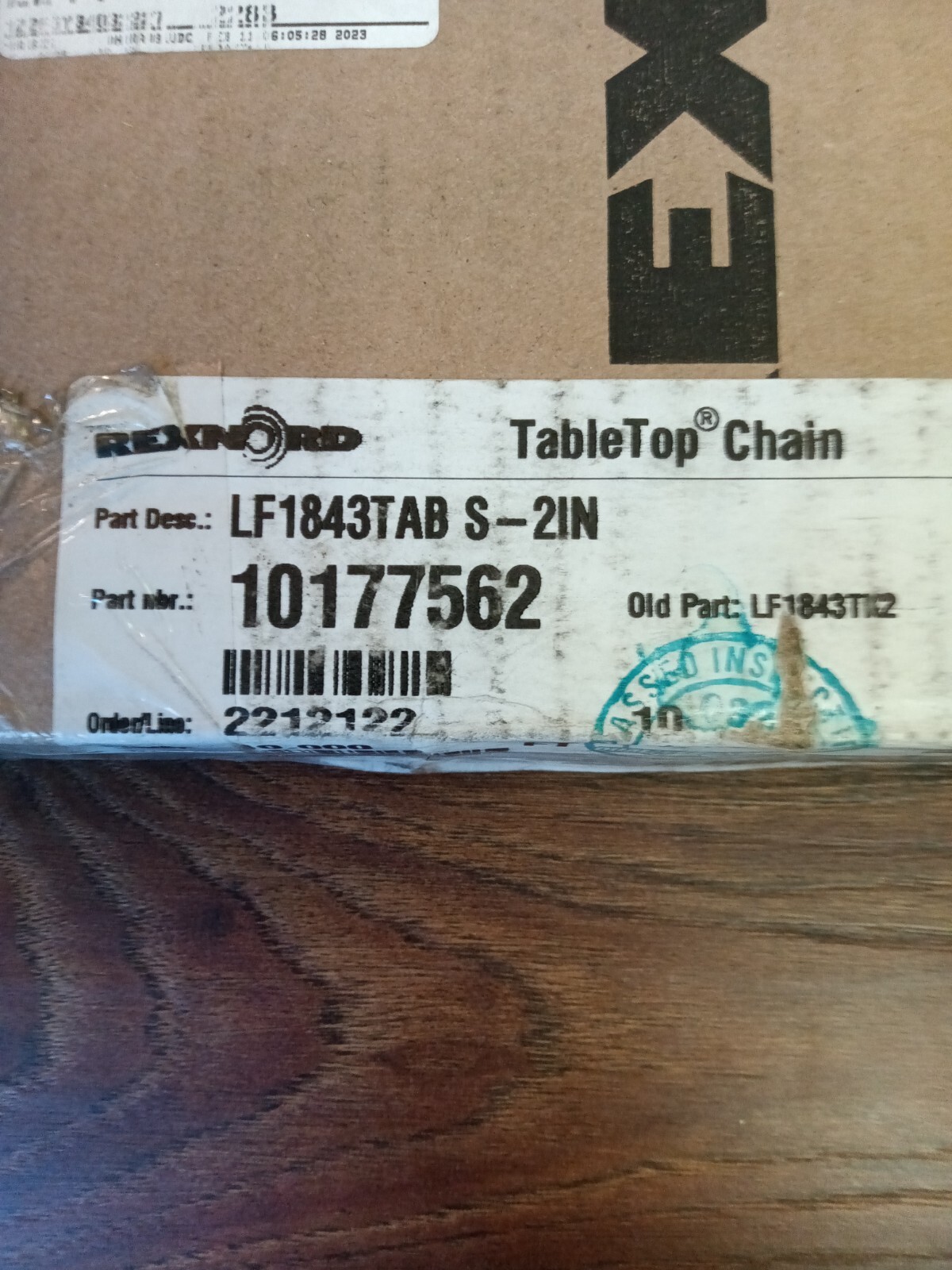 2 X REXNORD 10177562 LF1843TAB S-2IN 10 FT for sale online | eBay