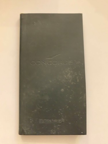 Vintage Concorde British Airways Small Notebook w/ Self Contained ...