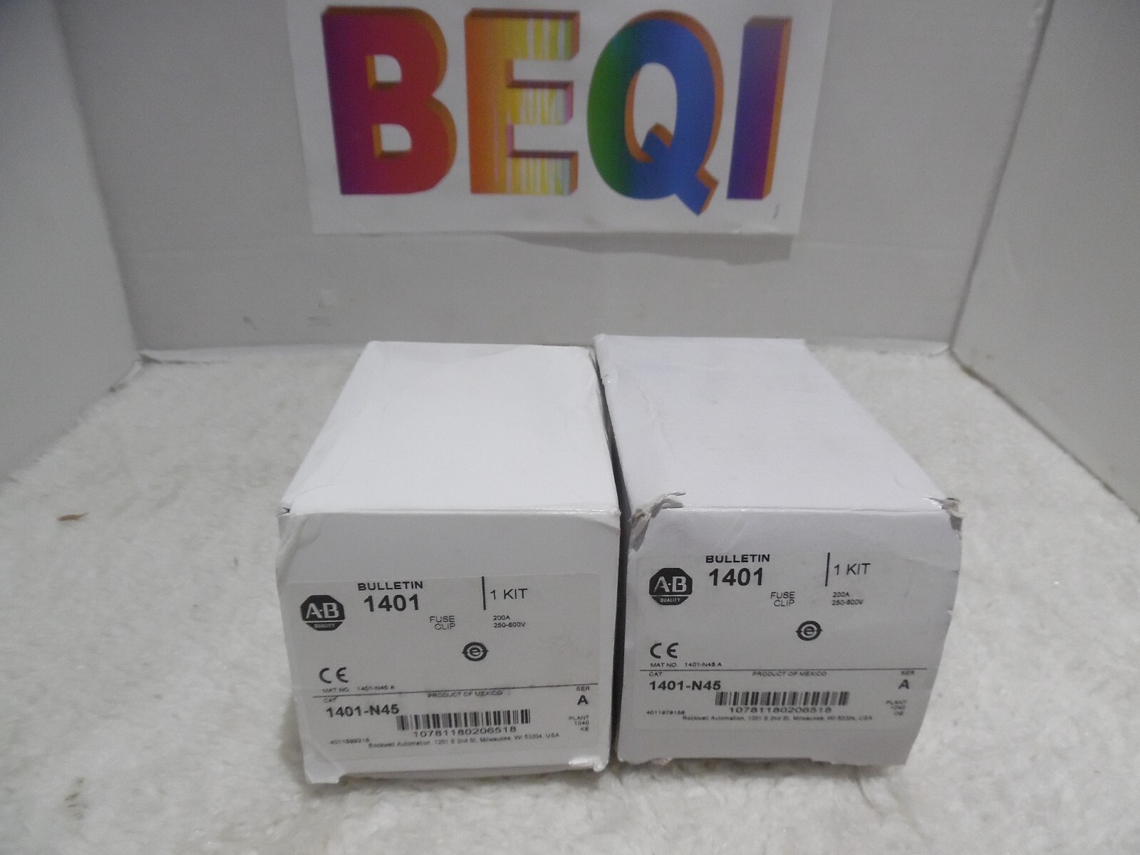 NEW Lot of 2 boxes A-B 1401-N45 SER.A Fuse Clip Kit 200A | eBay