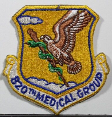 USAF 820th Medical Group Large Full Color Insignia Badge Crest Emblem ...