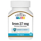 Iron 27 mg 110 Tablets By 21st Century | eBay