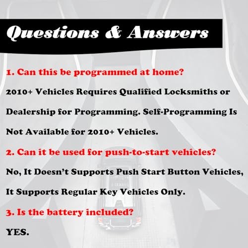 FOBIK Key Fob Replacement for Dodge Ram 1500 2500 2009-2012 Keyless ...