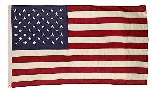 Valley Forge, American Flag, Cotton, 3' X 5', 100% Made In Usa, Sewn S ...