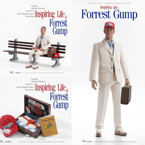 DJ-CUSTOM Forrest Gump Tom Hanks 1/6 Male Action Figure Model ...