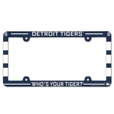 Detroit Tigers License Plate Frame Plastic Full Color Style | eBay