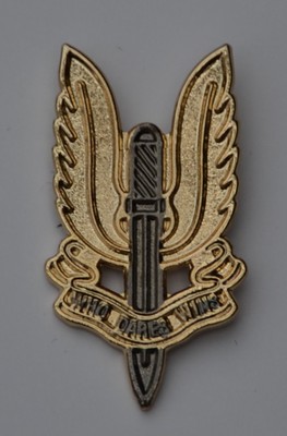 SAS Insignia Quality Gold Plate and Enamel Pin Badge | eBay UK