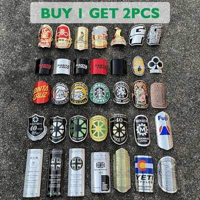 Metal Bike Head Badge BMX Decals Bicycle Fixed Gear Tube Frame Stickers ...